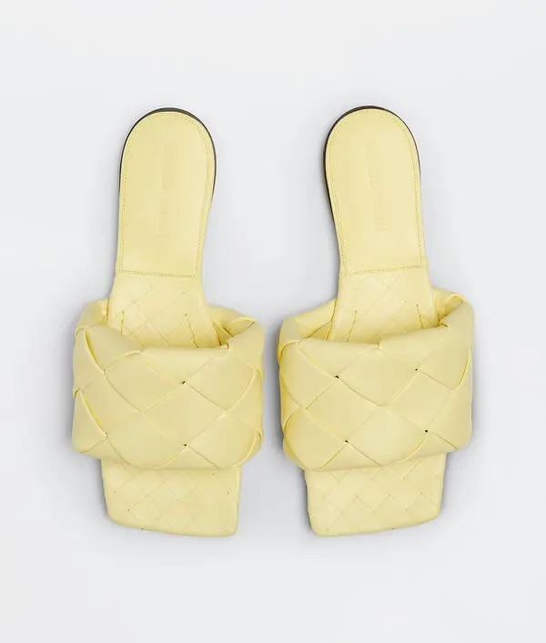 Bottega Veneta Lido Flat Sandals - Lemonade