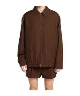 Gucci Embossed Twill Zip-up Jacket
