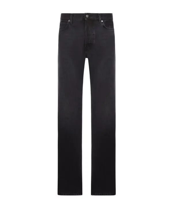 HAIKURE Five-pockets Buttoned Bootcut Jeans