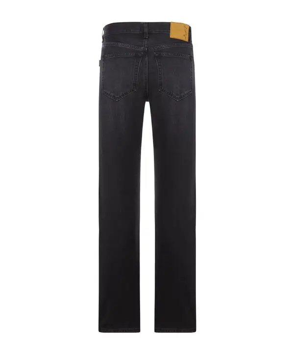 HAIKURE Five-pockets Buttoned Bootcut Jeans