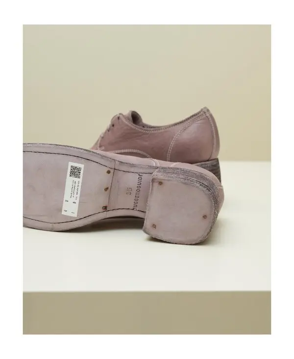 Guidi Tie Business Dress Shoes With Thick Heels
