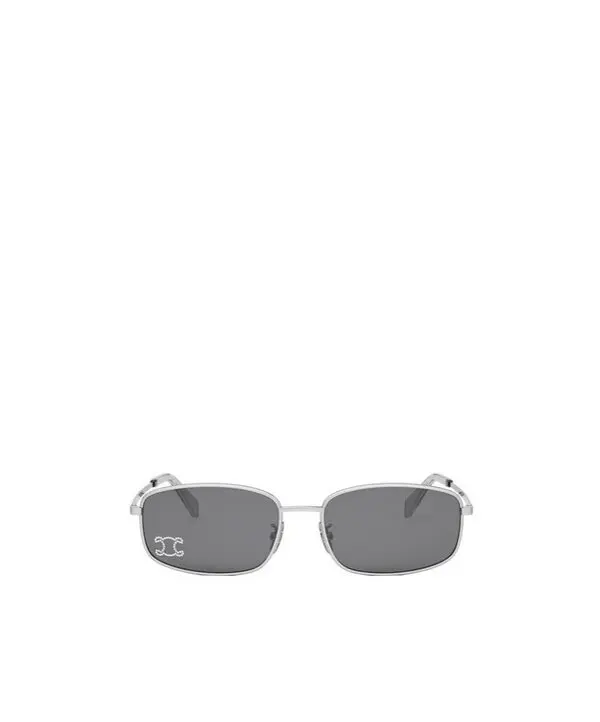 Celine Rectangle Logo Sunglasses - Gray