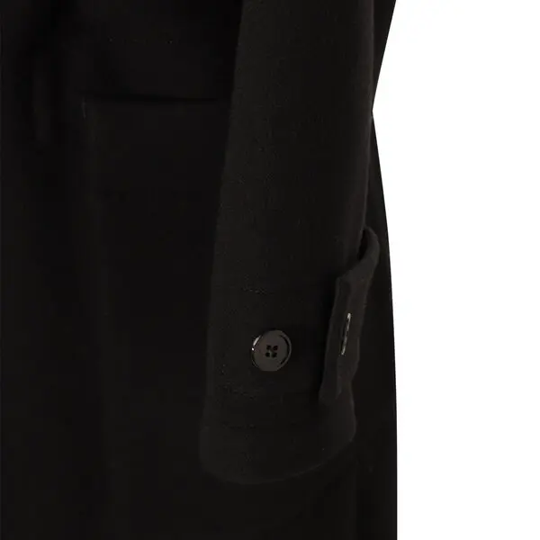 LEMAIRE Single-breasted Wrapped Coat - Black