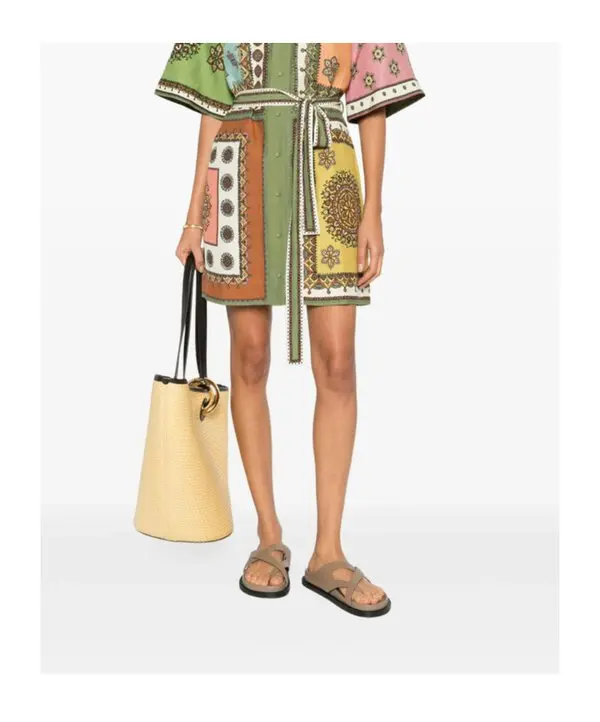 ALEMAIS All-over Print Mini Dress