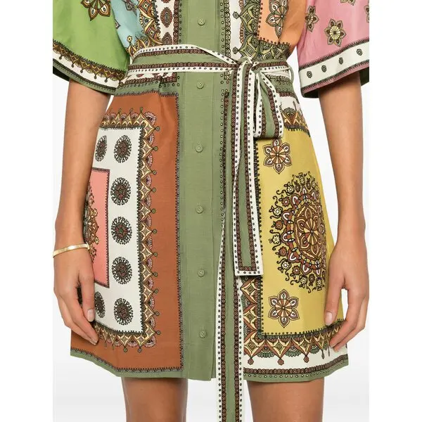 ALEMAIS All-over Print Mini Dress