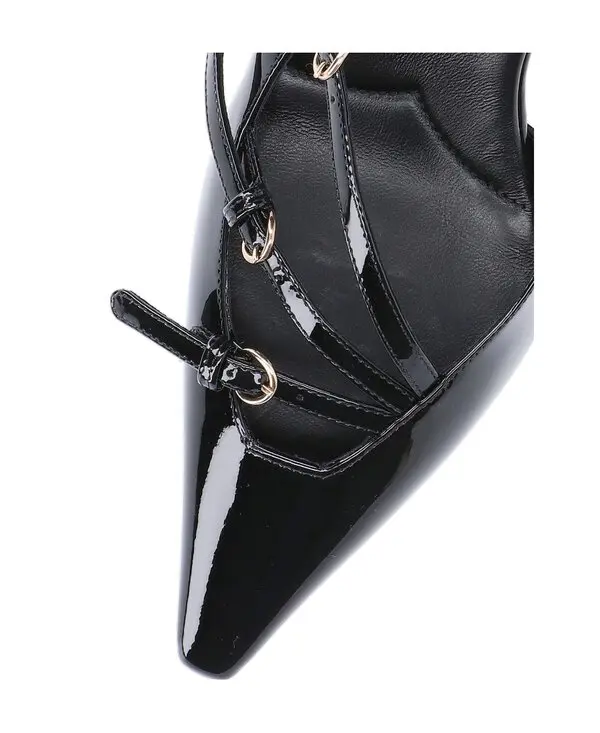 Miu Miu Pointed Toe Slingback Pumps - Black