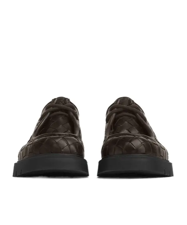 Bottega Veneta Haddock Lace-up Shoes - Fudge