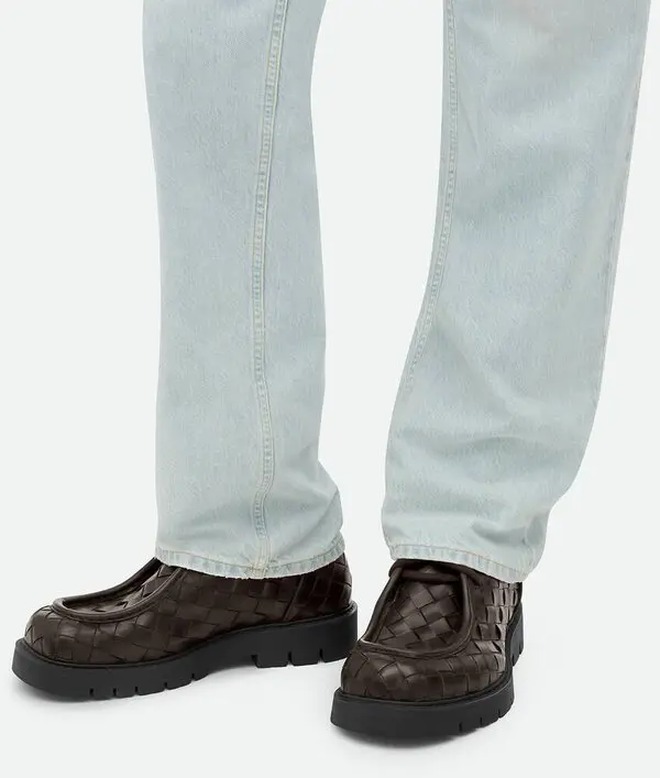 Bottega Veneta Haddock Lace-up Shoes - Fudge