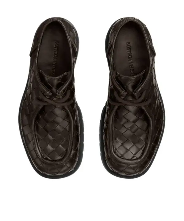 Bottega Veneta Haddock Lace-up Shoes - Fudge