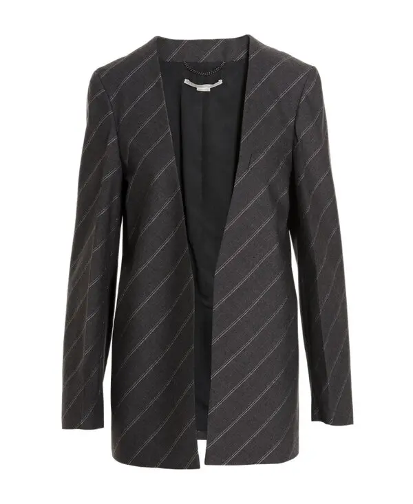 Stella McCartney Logo-printed Striped Blazer