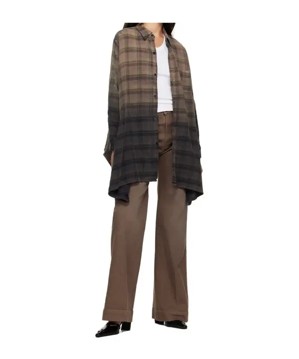 R13 Long-sleeved Graphic Print Shirt