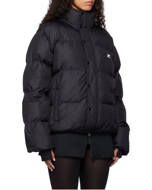 COURREGES Courrèges Logo Embroidered Puffer Jacket