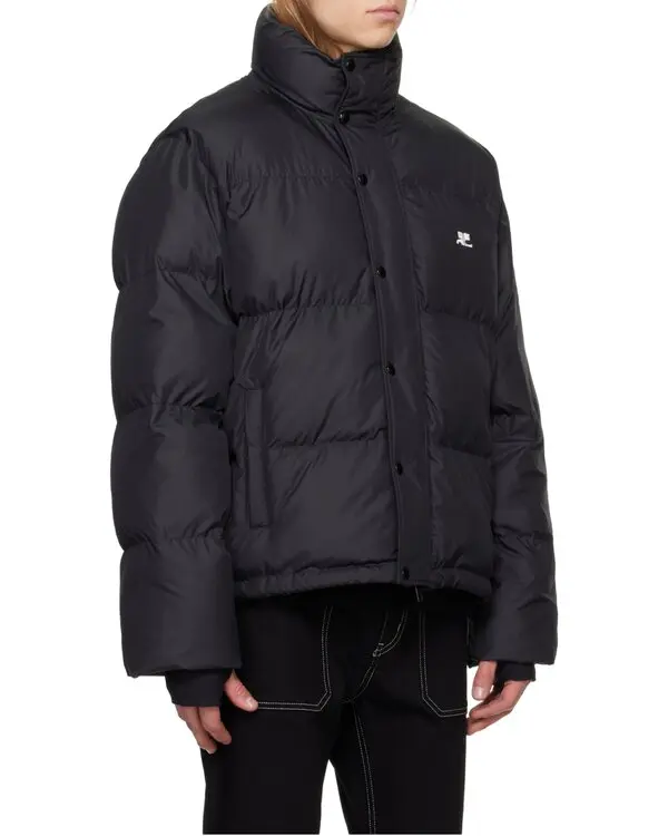COURREGES Courrèges Logo Embroidered Puffer Jacket