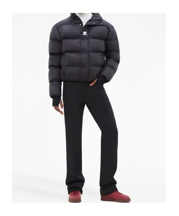 COURREGES Courrèges Logo Embroidered Puffer Jacket