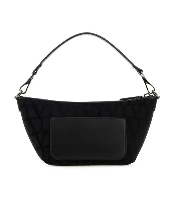 Valentino Garavani Toile Iconographe Zip-up Shoulder Bag