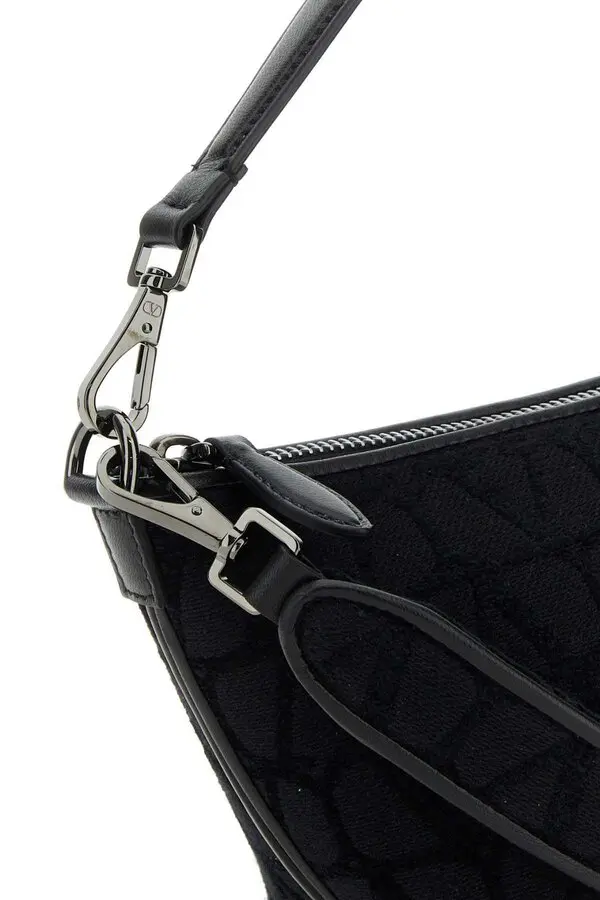 Valentino Garavani Toile Iconographe Zip-up Shoulder Bag