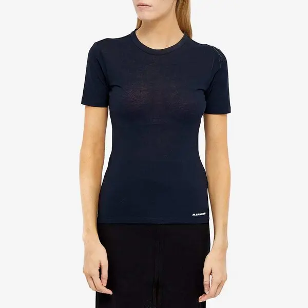JIL SANDER Logo Printed Crewneck T-shirt