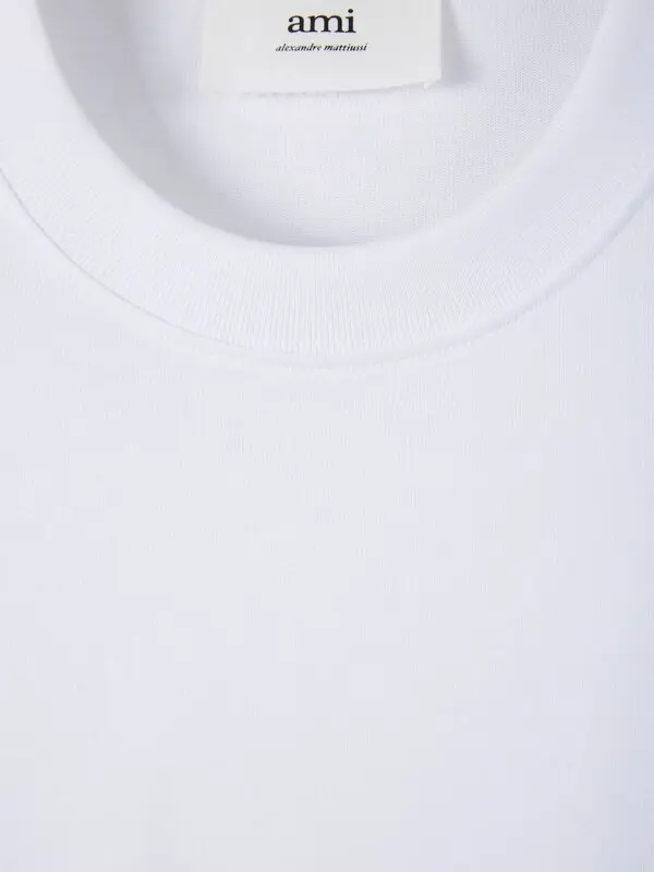 AMI Paris De Coeur Embroidered Crewneck T-shirt