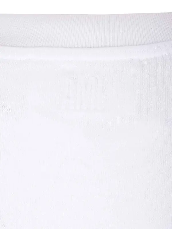AMI Paris De Coeur Embroidered Crewneck T-shirt