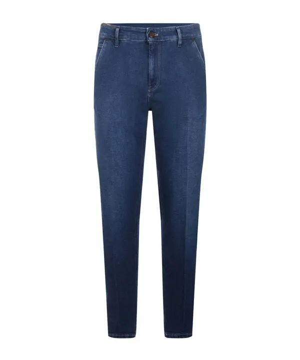 PT TORINO Straight-leg Jeans With French Pockets - Blue