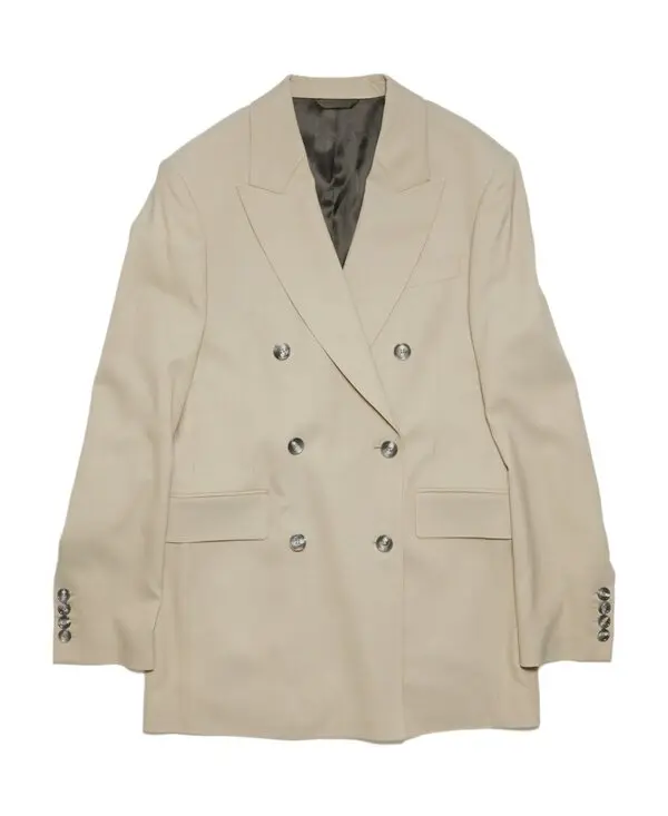 Acne Studios Double-breasted Cotton-blend Blazer - No