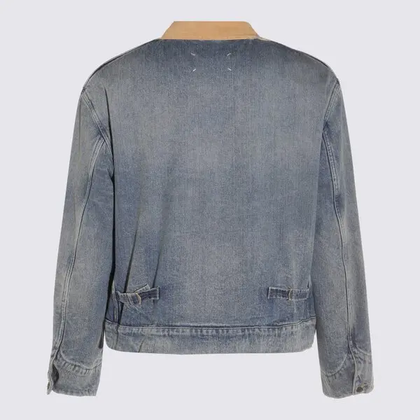MAISON MARGIELA Zip-up Denim Bomber Jacket