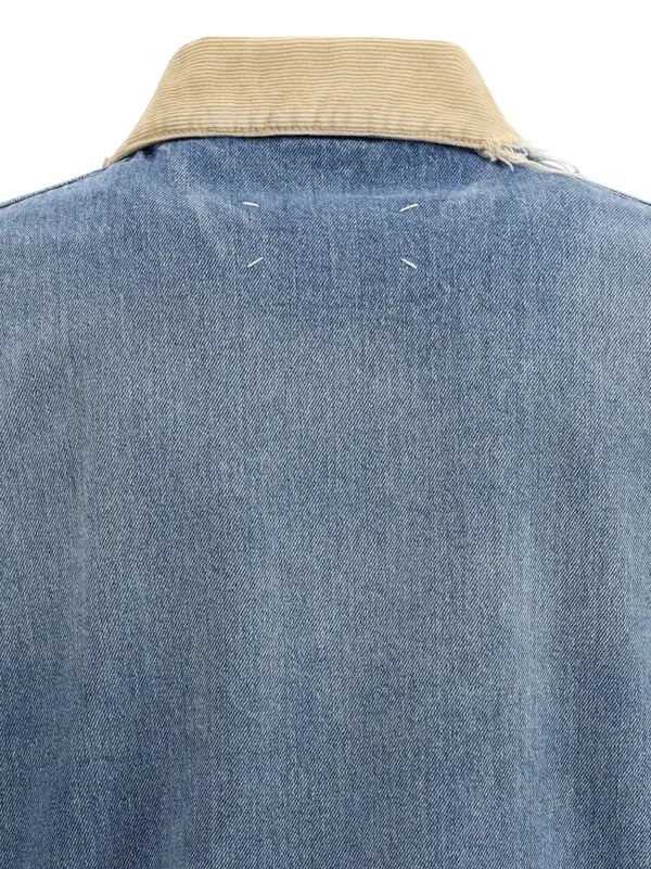 MAISON MARGIELA Zip-up Denim Bomber Jacket