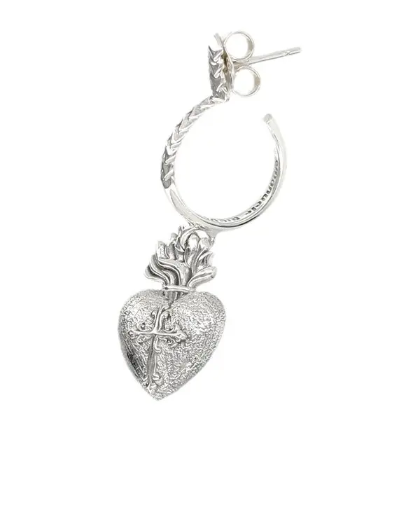 Emanuele Bicocchi Sacred Heart Hoop Earring