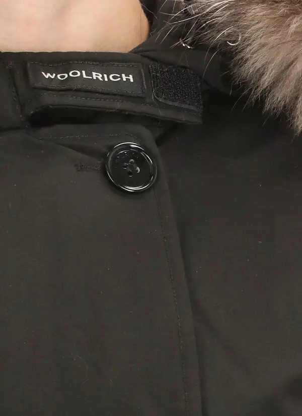 Woolrich Arctic Buttoned Parka With Fur Trimmed Hood