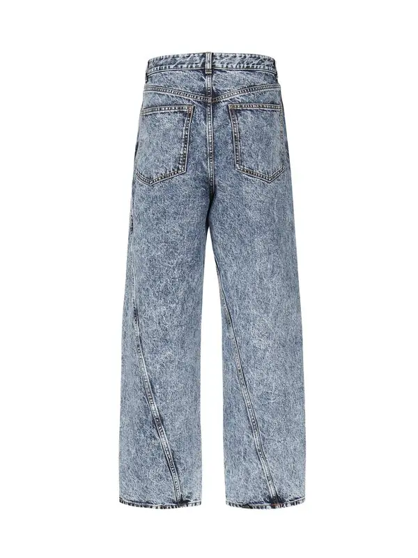 Alaïa Twisted Straight Cut Jeans