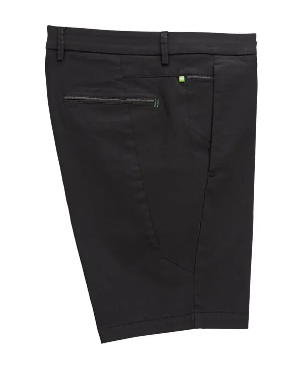 Hugo Boss Slim-fitting Button Shorts - Black