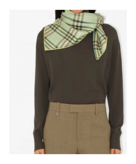 Burberry Checked Finished-edeg Scarf - Breeze