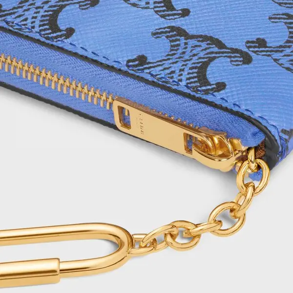 Celine Coin Purse In Triomphe Canvas