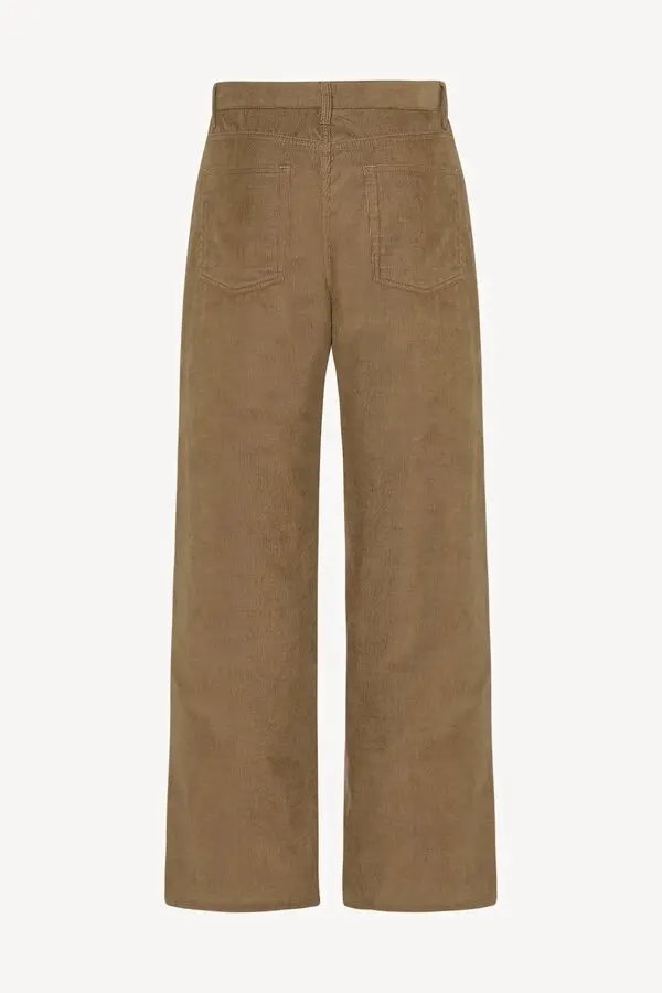 THE ROW Eglitta Corduroy Trousers - Beige