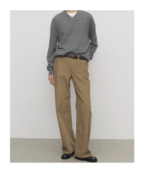 THE ROW Eglitta Corduroy Trousers - Beige