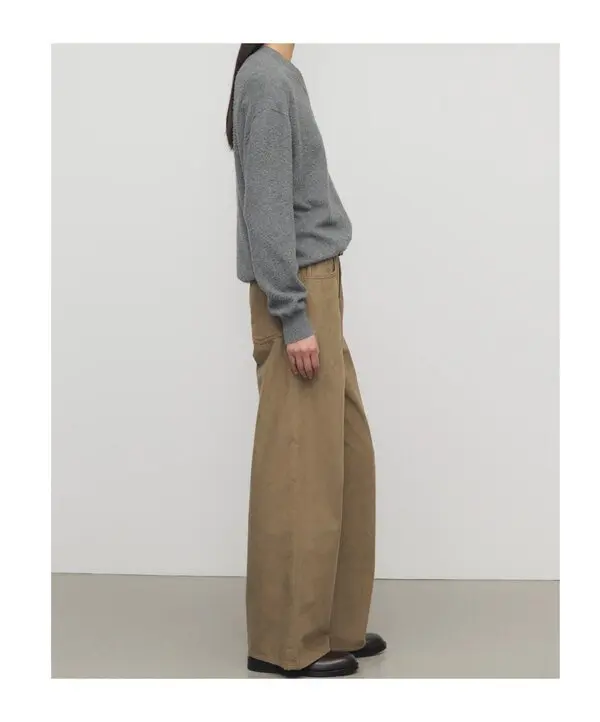 THE ROW Eglitta Corduroy Trousers - Beige