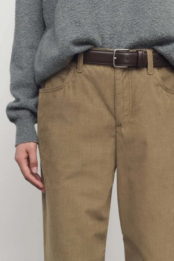 THE ROW Eglitta Corduroy Trousers - Beige