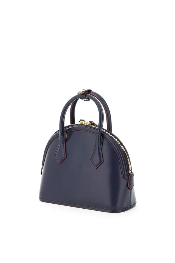 Mcm Logo Plaque Tote Bag - Black