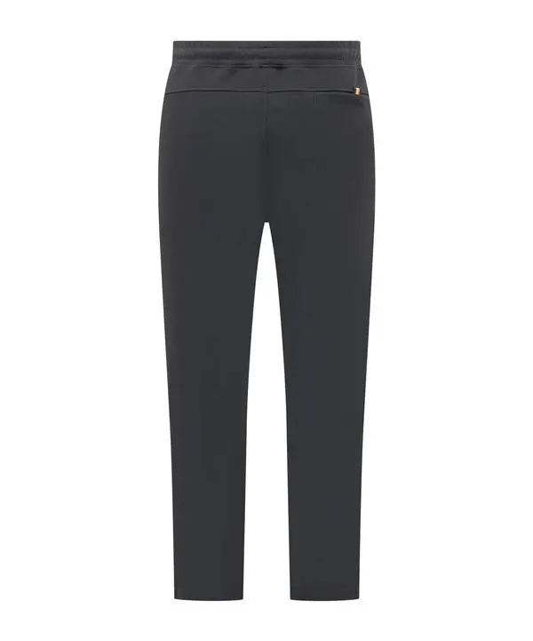 K-WAY Logo-embroidered Tapered Leg Track Pants - Black