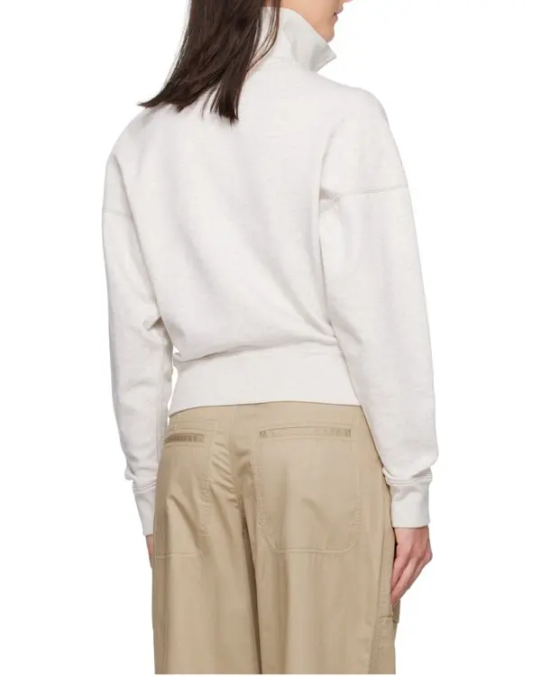 Isabel Marant Étoile Ross Logo Zip-up Sweatshirt - Nude