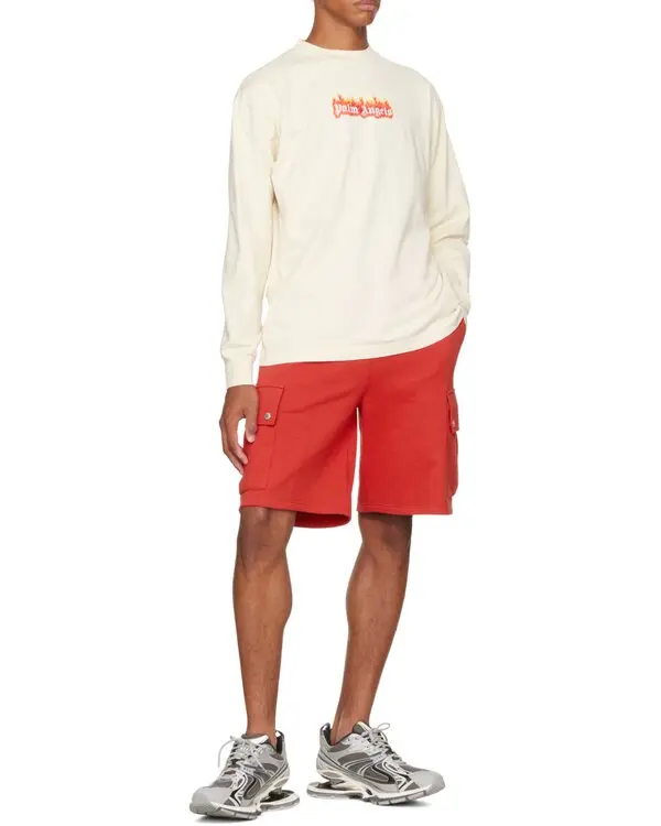 Palm Angels Logo-print Crew Neck Sweatshirt