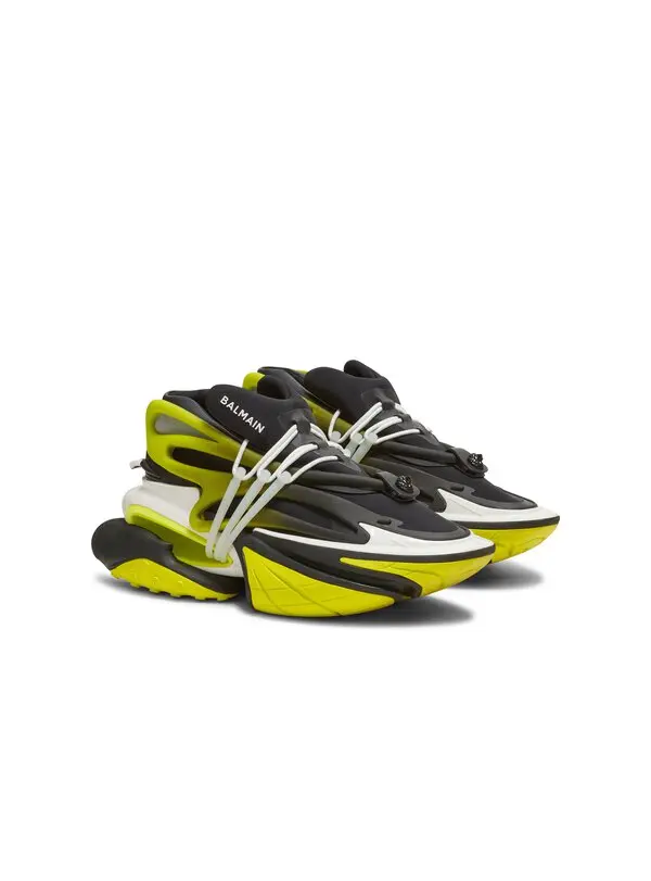 Balmain Unicorn Low-top Trainers In Neoprene And Leather