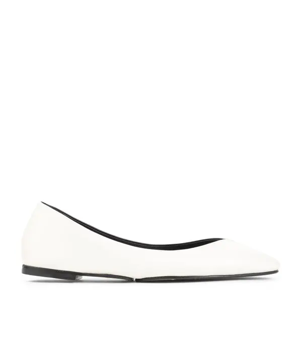 Jacquemus Two-tone Ballet Flats - White