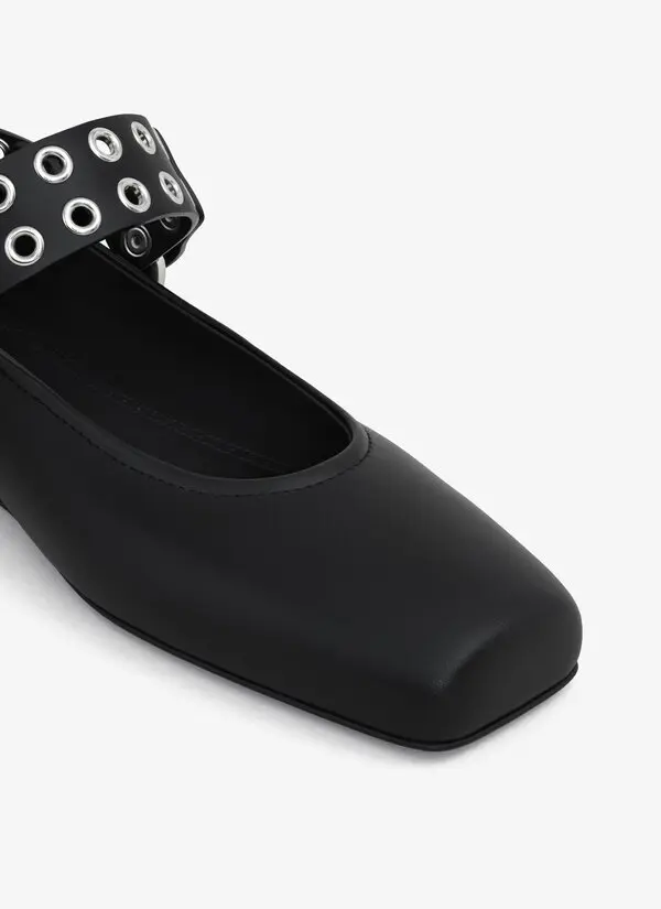 Alaïa Biker Ballet Flats With Double Tongue Buckles