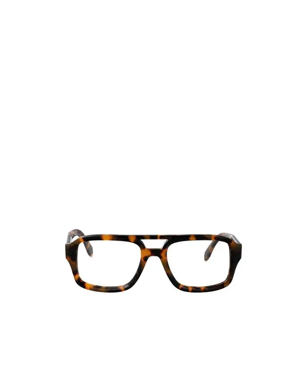 Palm Angels Tortoiseshell-effect Geometric Eyeglasses - Black