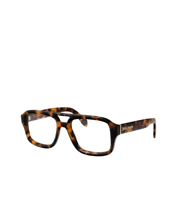 Palm Angels Tortoiseshell-effect Geometric Eyeglasses