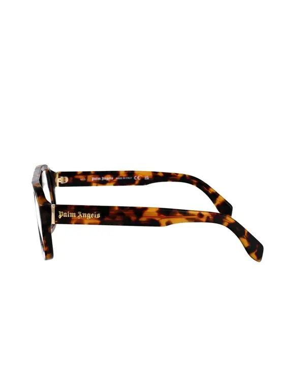 Palm Angels Tortoiseshell-effect Geometric Eyeglasses