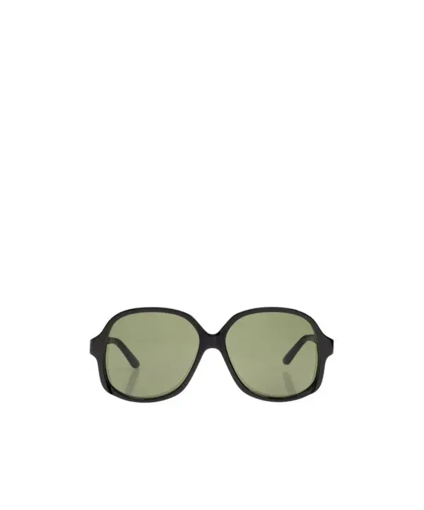 Valentino Garavani Full Rim Oval Sunglasses - Black