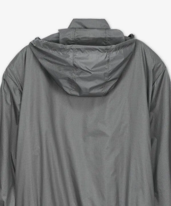 Thom Browne Ripstop Lightweight Jacket With Rwb Stripes And Logo Patch - Silver
