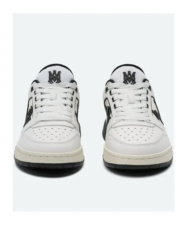 Amiri Logo-embossed Leather Sneakers - White
